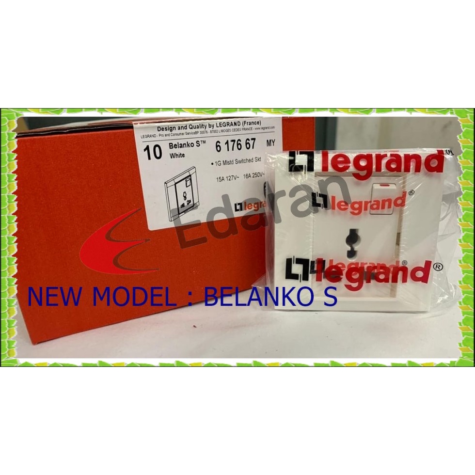 [NEW MODEL] LEGRAND BELANKO S 617667 15AMP MULTISTANDARD SWITCHED ...