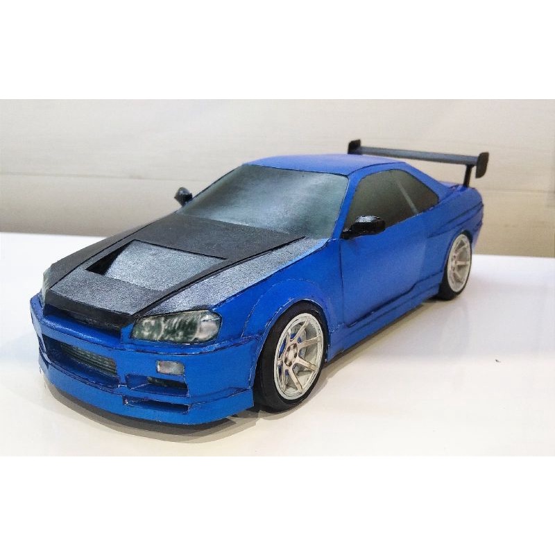 Template Paper Car Nissan Skyline R34 1:24 | Shopee Malaysia