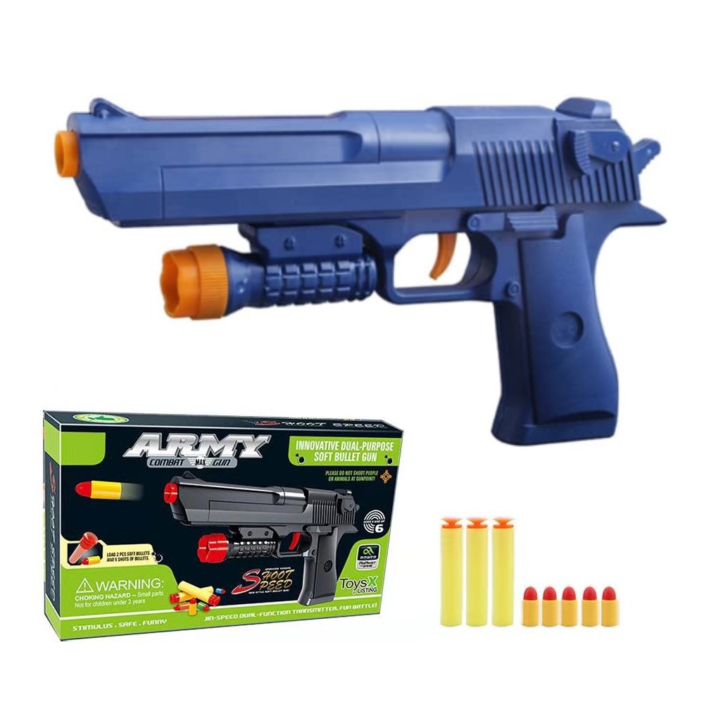 Toy Gun Innovative dual purpose soft bullet gun with 7 bullet toy gun ...