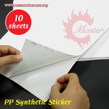 A4 Synthetic PP Sticker (10s) - Laser Printer | Shopee Malaysia