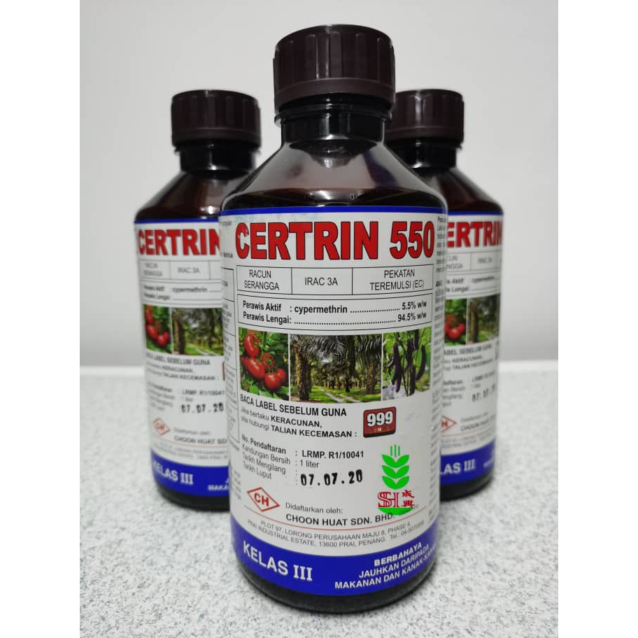 CH CERTRIN 550 1L Cypermethrin Racun Serangga | Shopee Malaysia