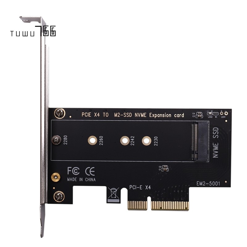 Em2-5001 pci-e 3.0 x4 to nvme m.2 ngff m key ssd high speed riser ...
