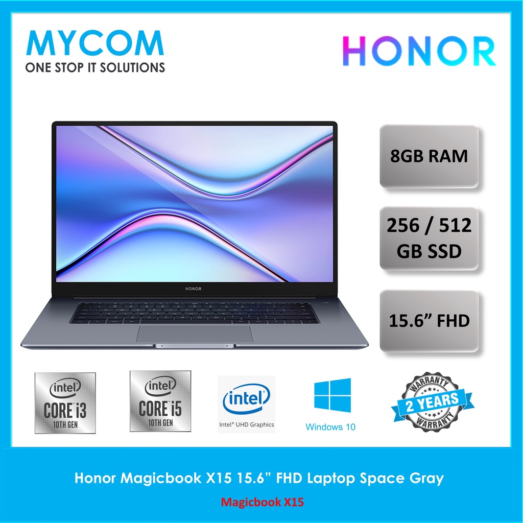 [Pre-Order] Honor Magicbook X15 (intel i3/i5, 256GB/512GB SSD, 8GB DDR4 ...
