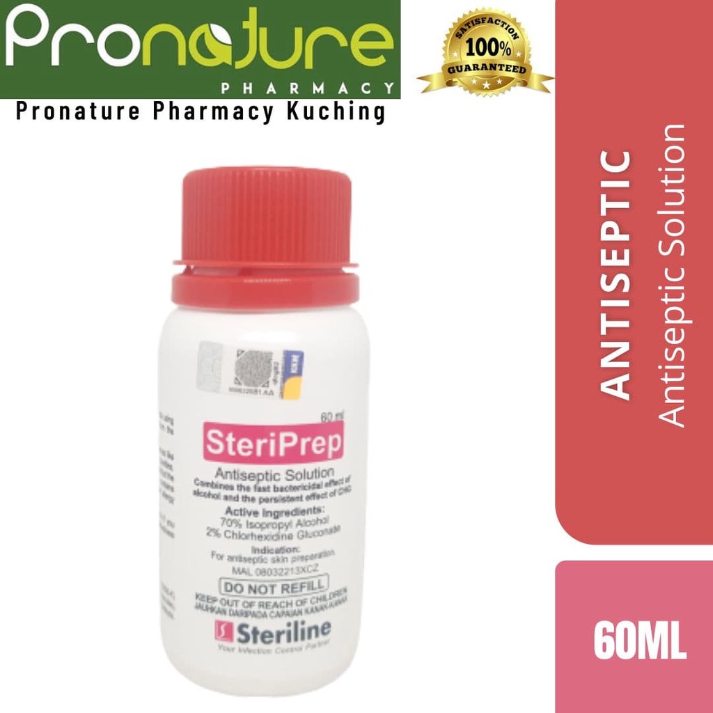 STERIPREP ANTISEPTIC SOLUTION 60ML | Shopee Malaysia