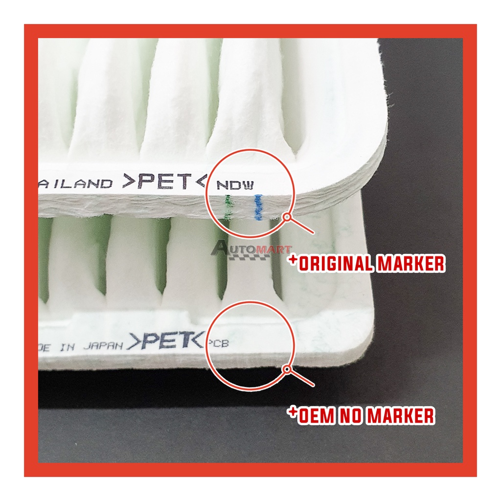 ORIGINAL TOYOTA AIR FILTER 17801-0M020 VIOS NCP93 ALTIS 2008-2019 WISH ...