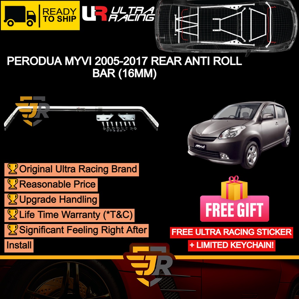 Ultra Racing Safety Bar Perodua Myvi Rear Anti Roll Bar Rear Stabilizer ...