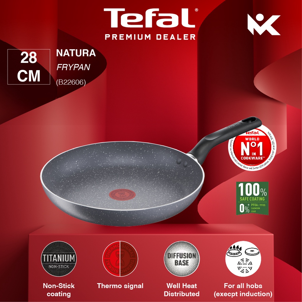 Tefal Natura Frypan (28cm) (B22606) | Shopee Malaysia