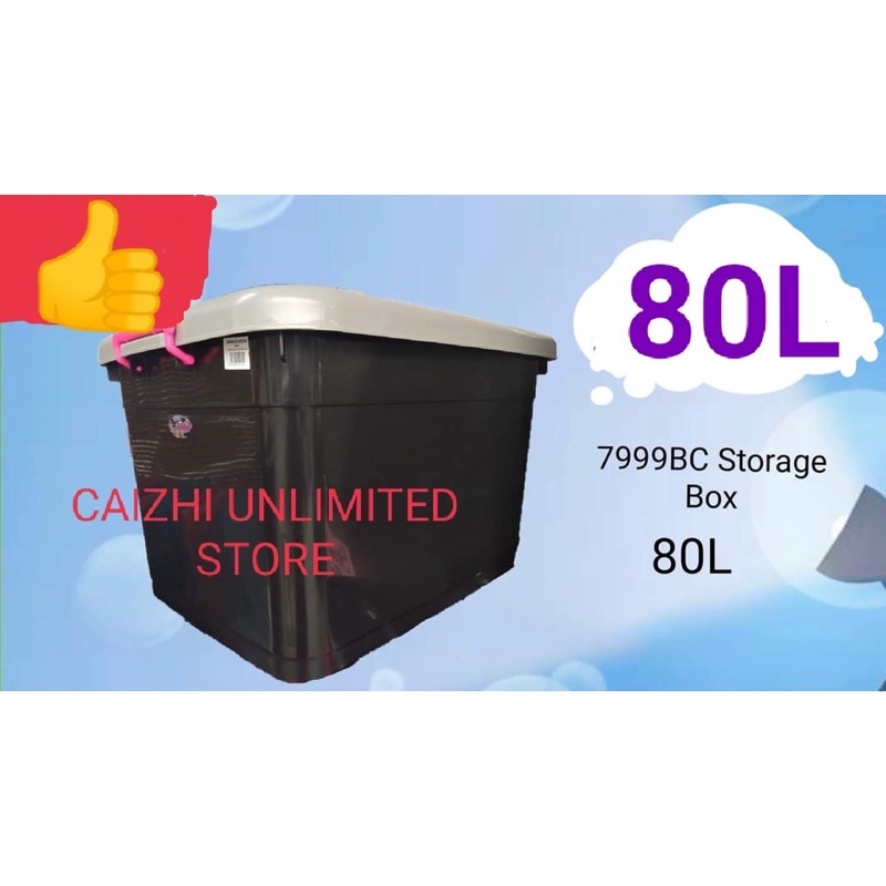 7999BC 80L STORAGE BOX WITH WHEELS | Shopee Malaysia