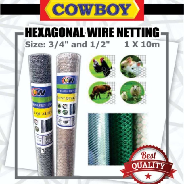 Hot Dip Galvanized Hexagon Wire Mesh /Dawai Jaring Ayam /Jaring besi 1 ...