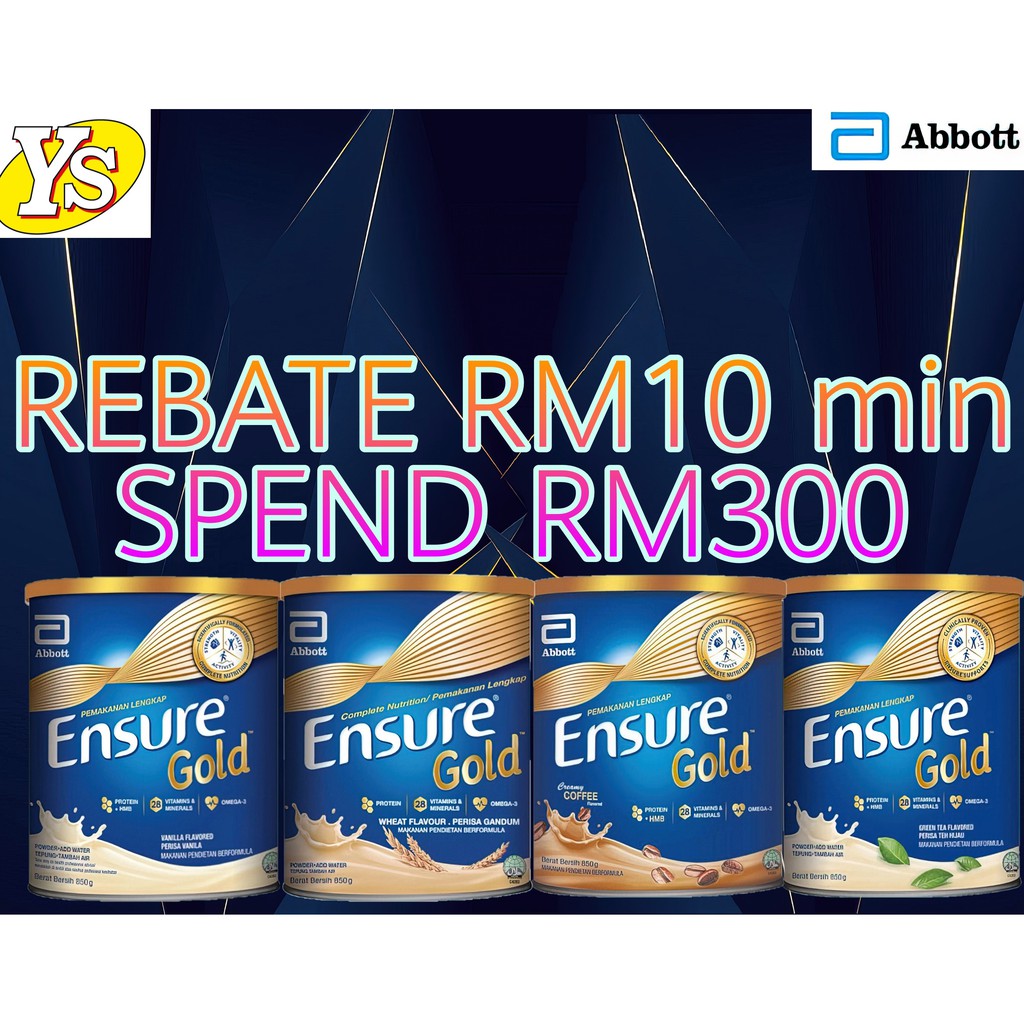 Ensure Gold Vanilla / Wheat (Gandum) / Coffee / Green Tea 850g | Shopee Malaysia