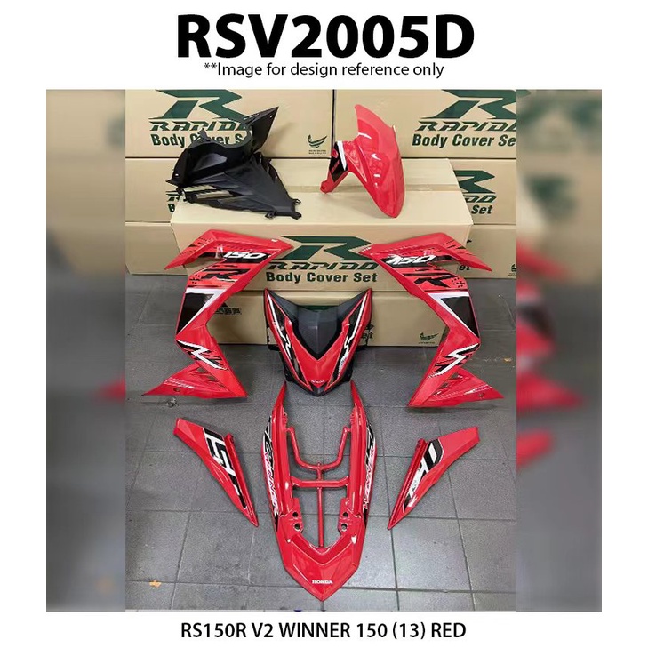 Honda RS150 RS150R V2 V3 Winner 150 (13) Cover Set Sticker Tanam Rapido New | Shopee Malaysia