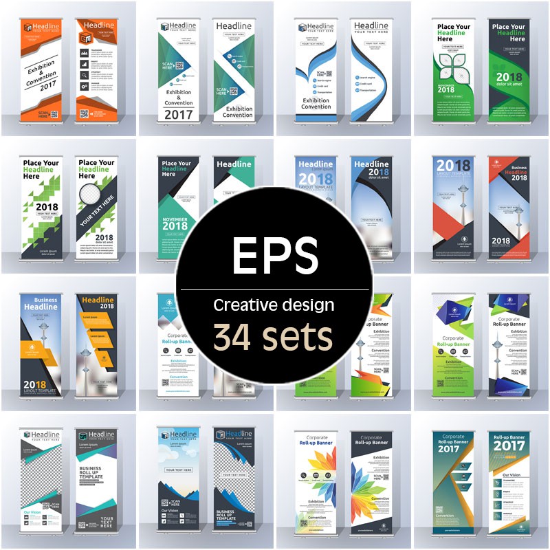 Graphic Design Template Bundle Pack / Corporate Design / Mock Up ...