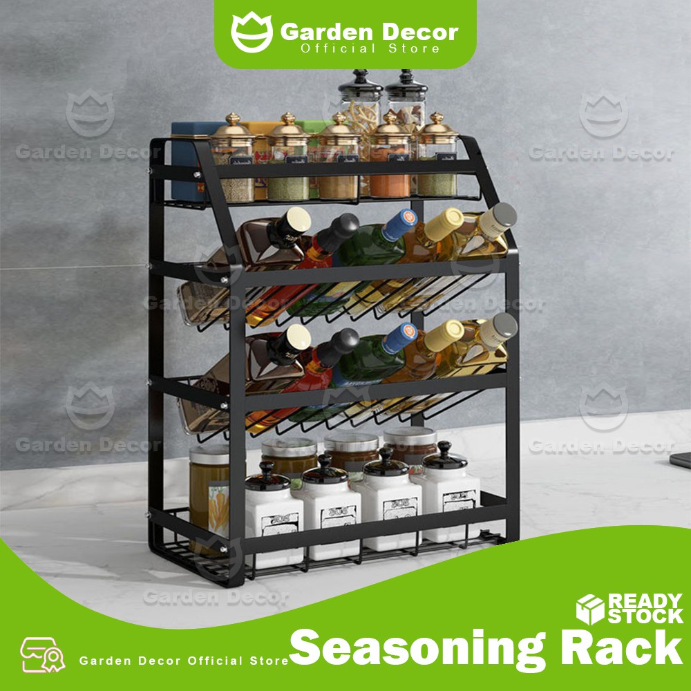 Rak Botol Kicap Rak Dapur Stainless Steel Kitchen Organizer Rack Rak ...