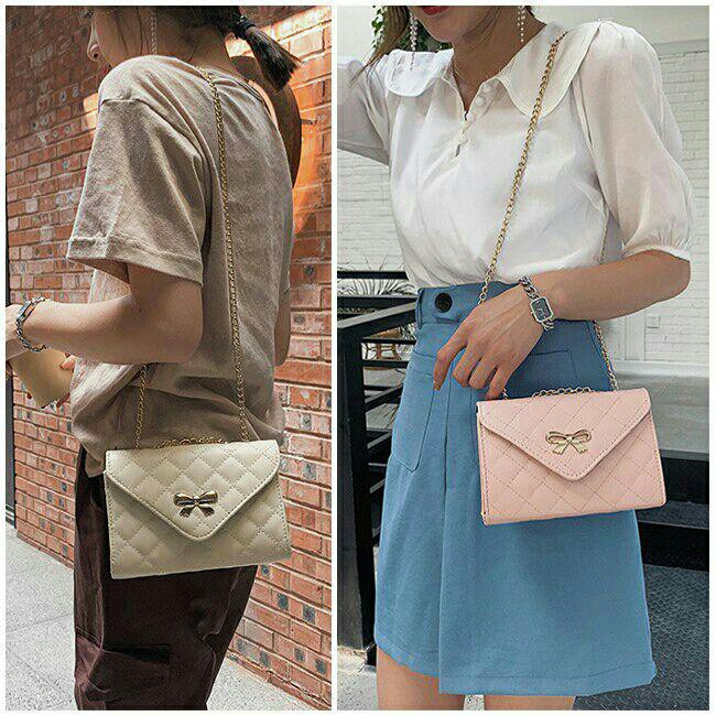 Rowan Ribbon Sling Bag Handbag Beg Tangan Shoulder Bags Travel ...