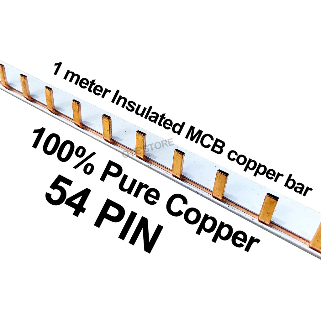 Lumic 1 Meter Single Phase 60A Insulated Copper MCB Bar 100% PURE ...