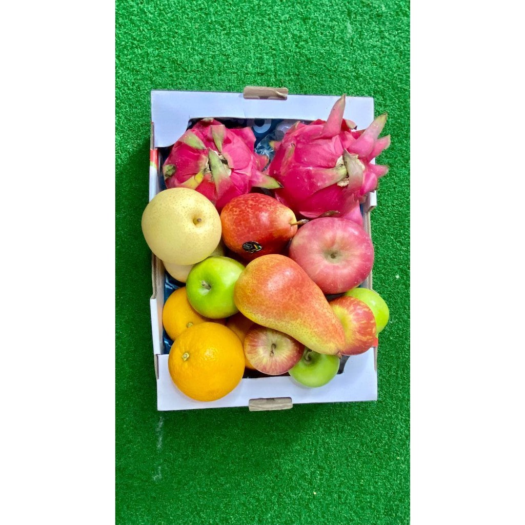 [COMBO] - Buah Campur (Orange, Epal, Naga) | Shopee Malaysia