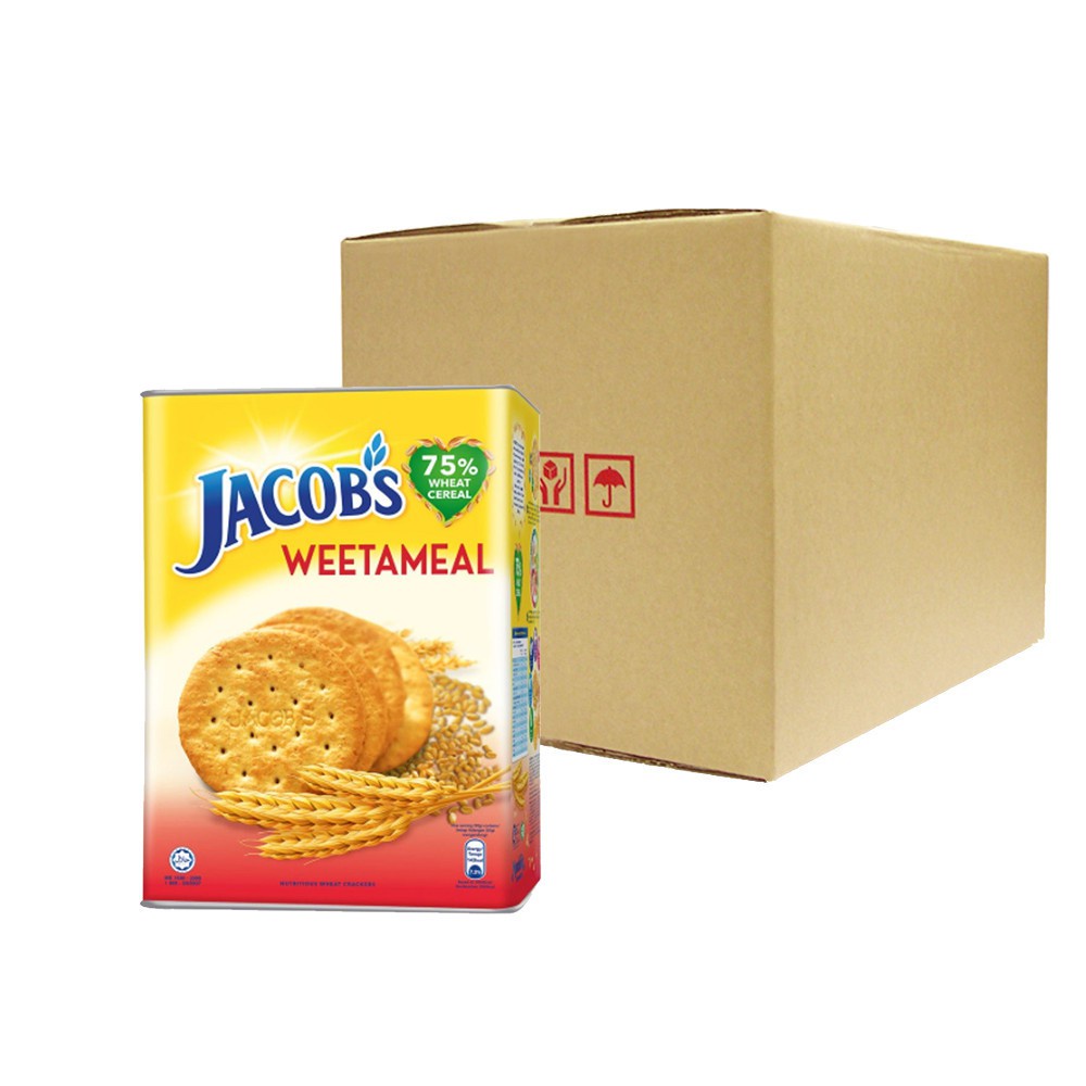 Jacob’s Tin Weetameal Wheat Crackers Carton Pack Configuration : 1 x 8 ...