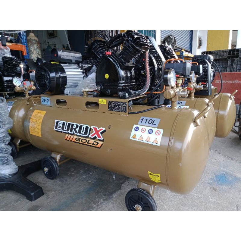 EURO X 2HP 110LITER 8bar AIR COMPRESSOR | Shopee Malaysia