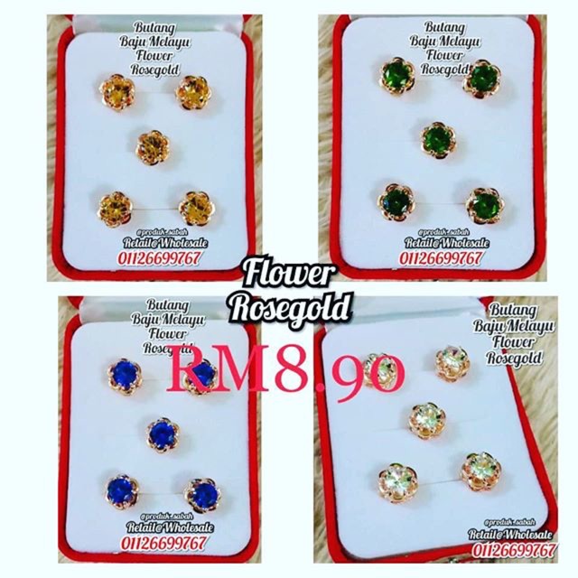 Butang Baju Melayu Flower Design (new) | Shopee Malaysia