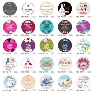 Sticker Wedding Door Gift Stiker Kenduri Kahwin Murah Stickers Doorgift ...
