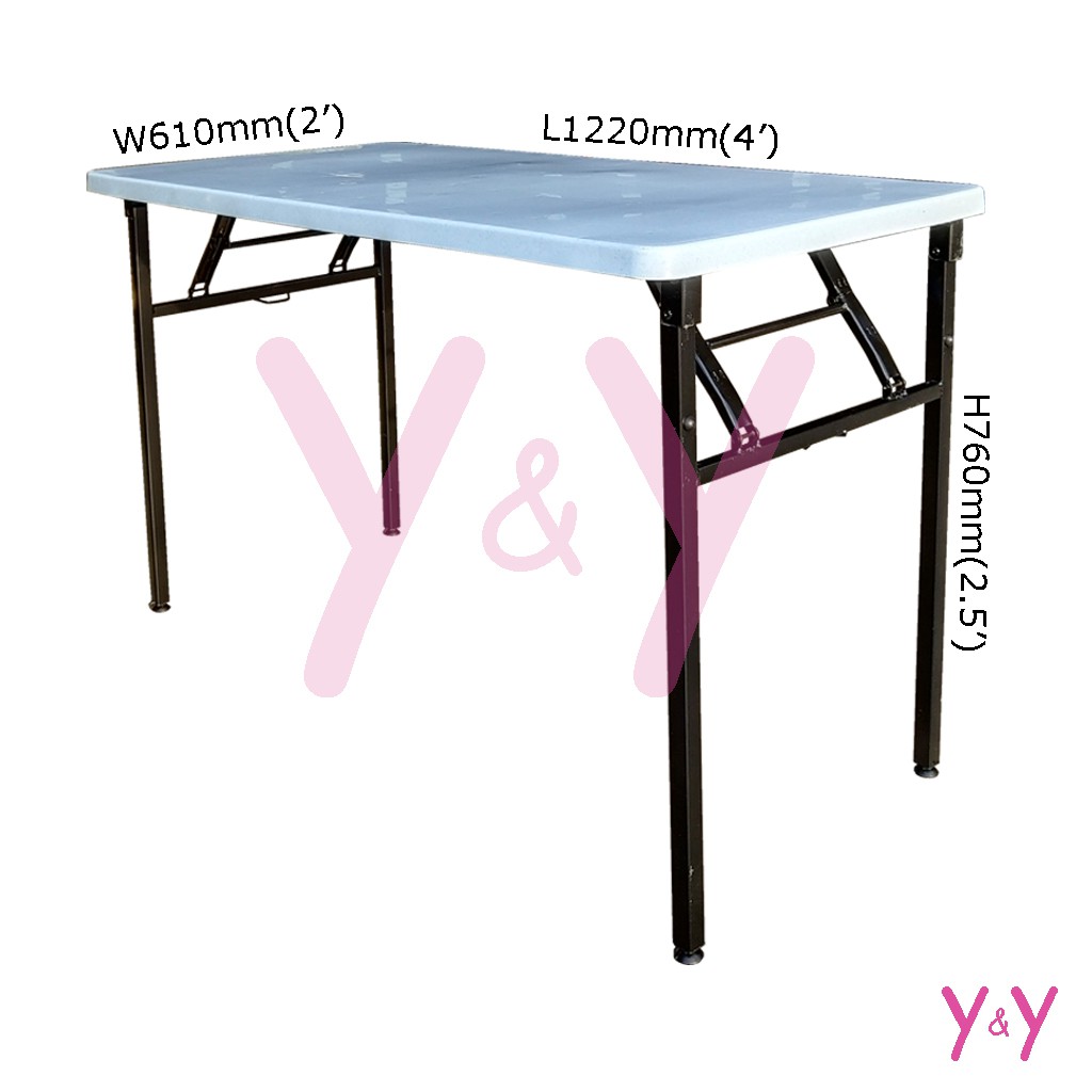 3V 2' x 4' Meja Lipat / Folding Banquet Table / Foldable Banquet Table ...