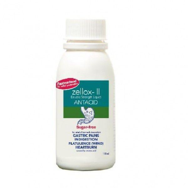 ZELLOX-II DOUBLE STRENGTH LIQUID ANTACID- [SUGAR FREE] (100ML) | Shopee ...