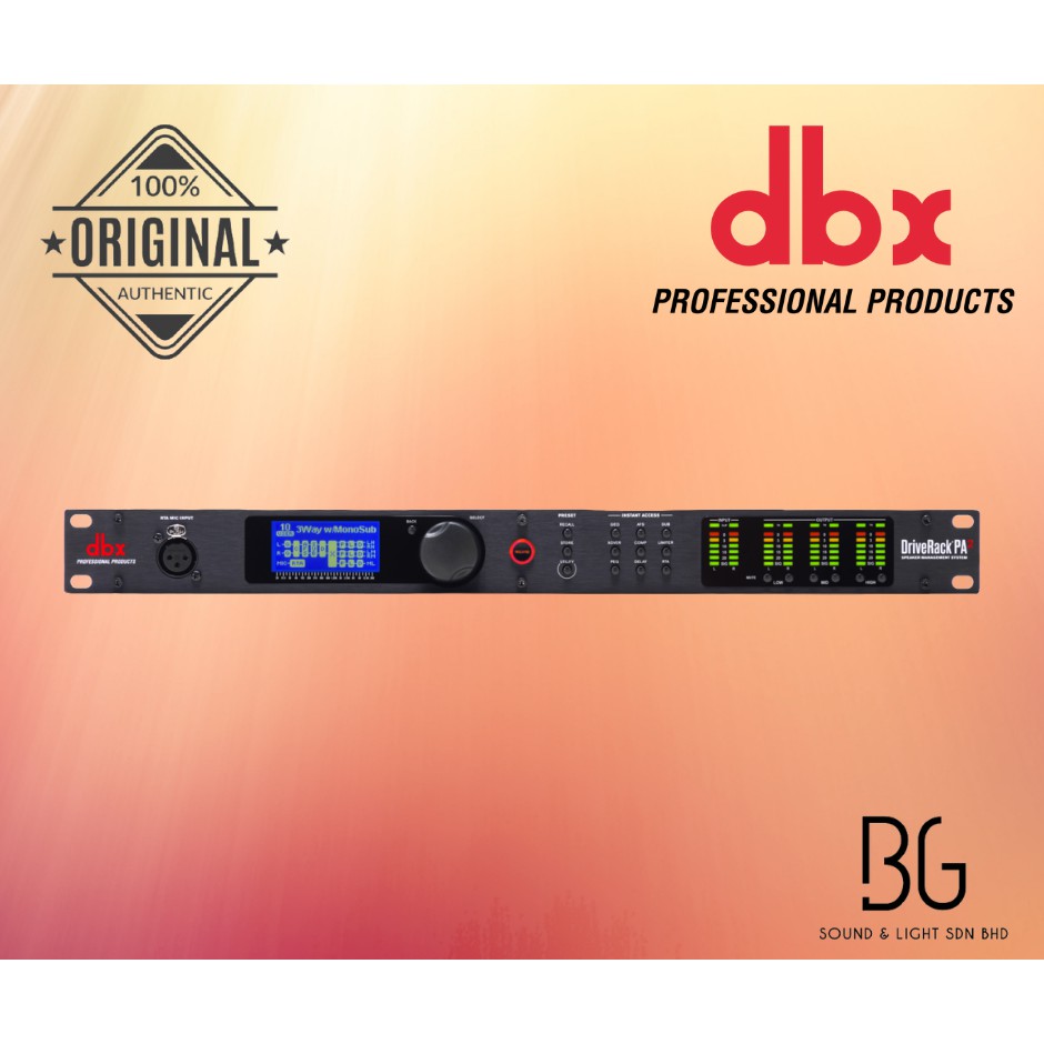 dbx DriveRack PA2 Complete Loudspeaker Management System | Shopee Malaysia