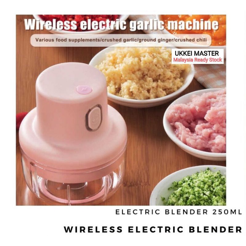 Ready Stock MultiFunction Chopper USB Wireless Charging, Sharp 3 Blade ...