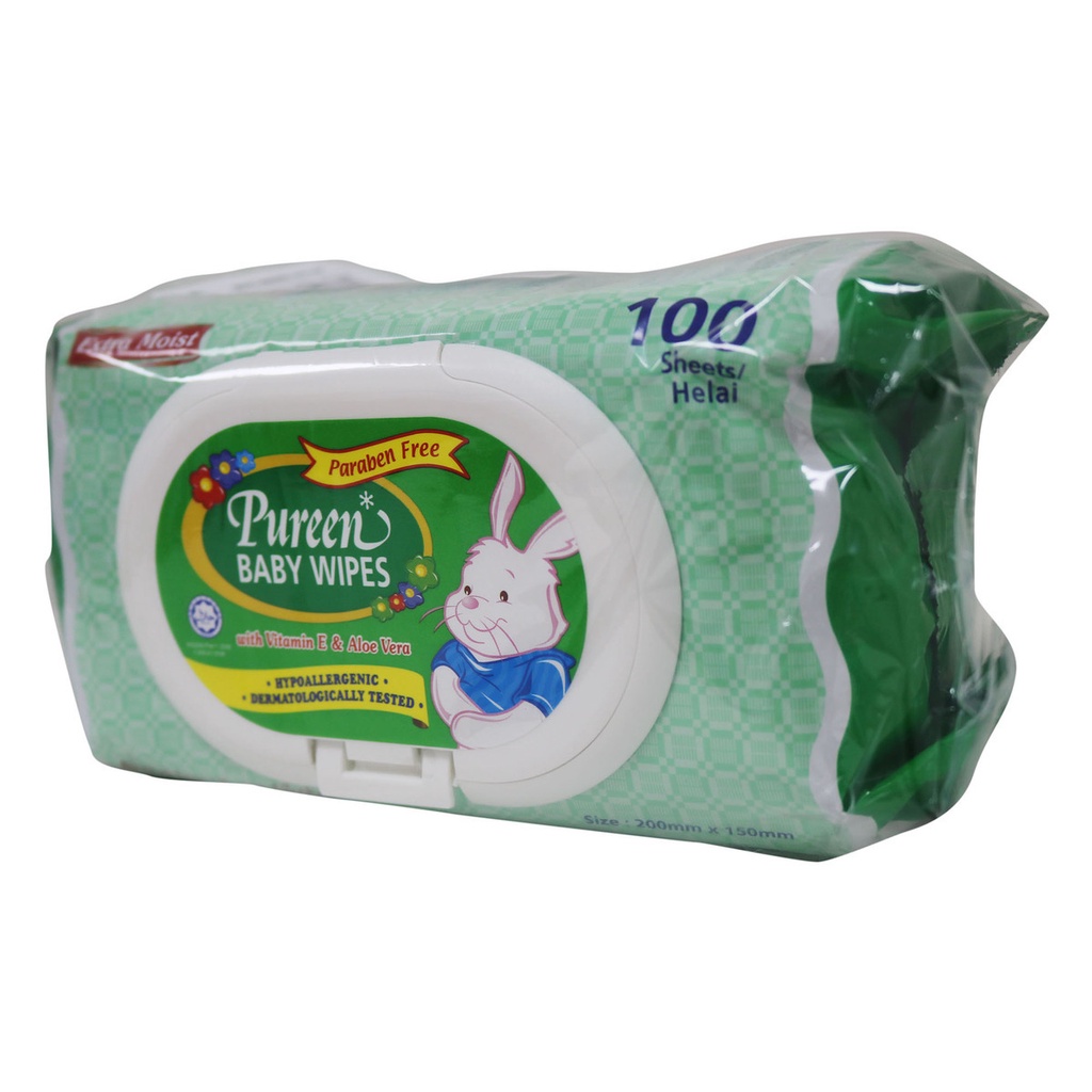 Pureen Baby Wipes Wh (2 X 100's) | Shopee Malaysia