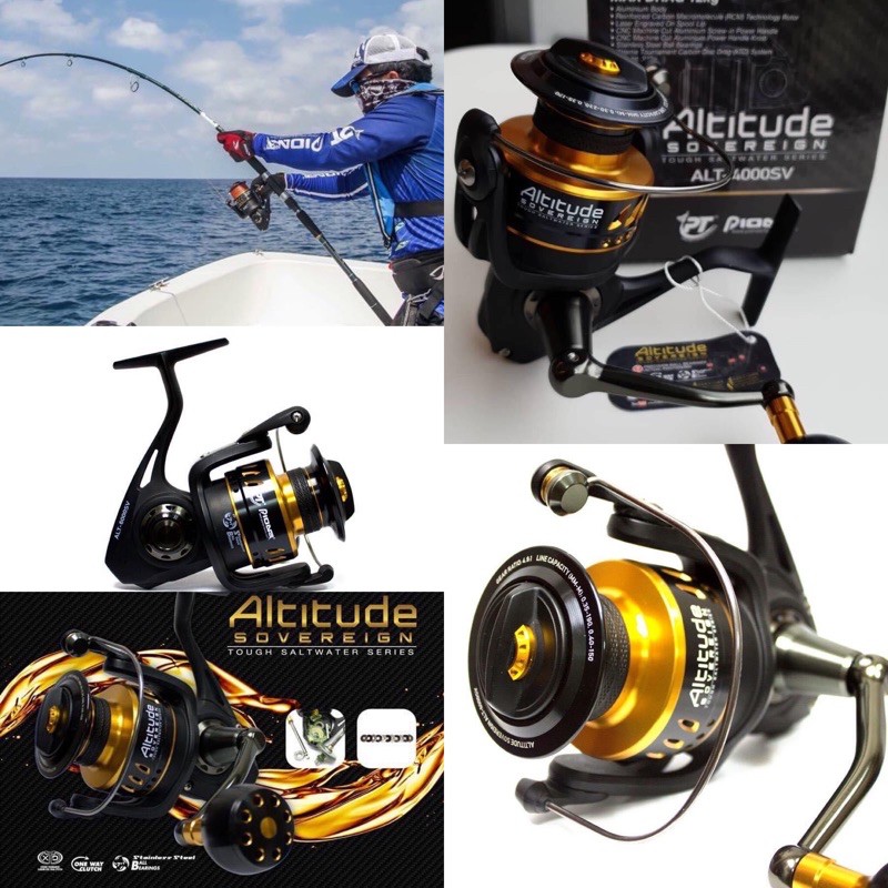 Pioneer altitude sovereign fishing reel machine pancing 3000 4000 6000 ...