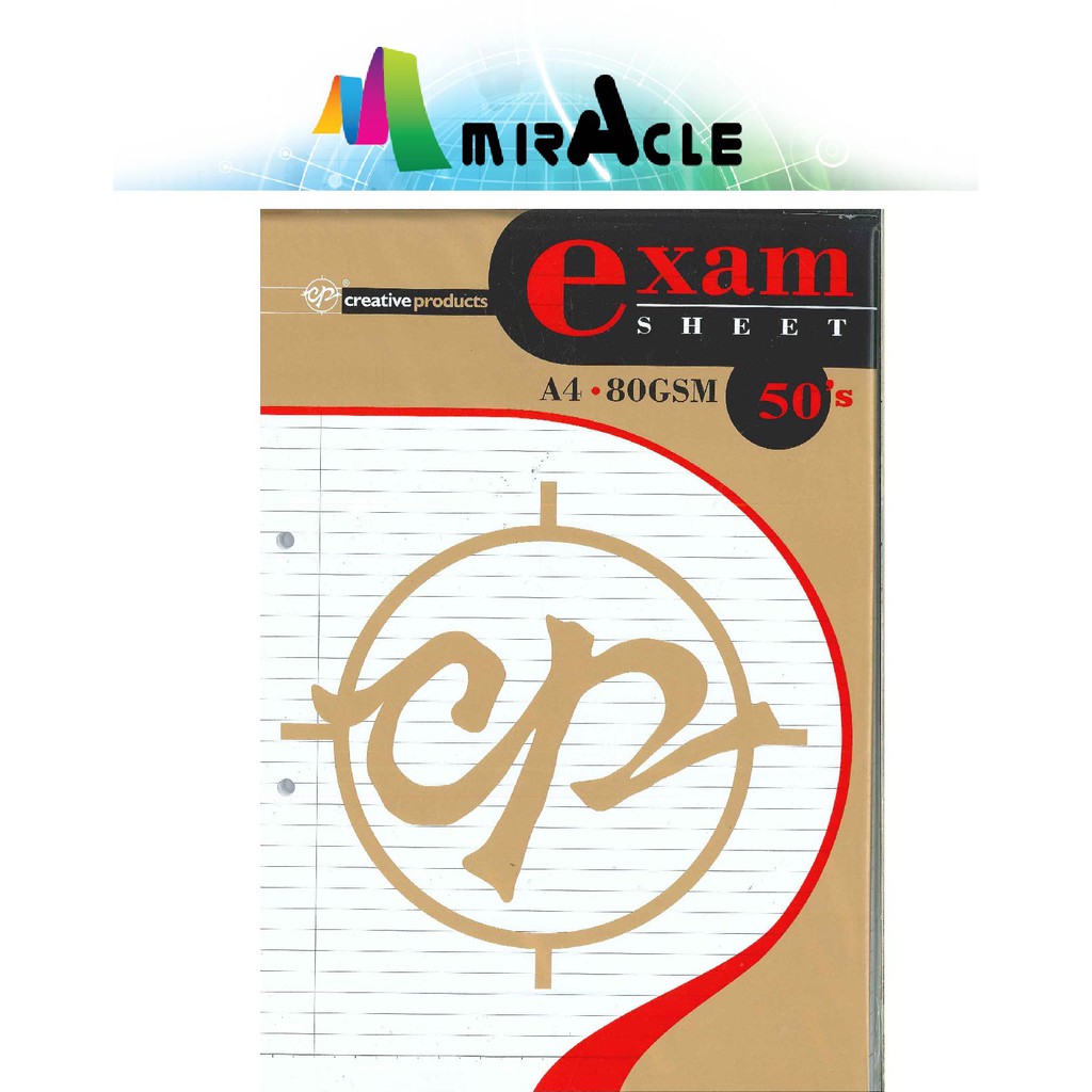 CP Test Pad Test Sheet Exam Pad Foolscap Paper A4 80gsm 50 Sheets / Pad ...