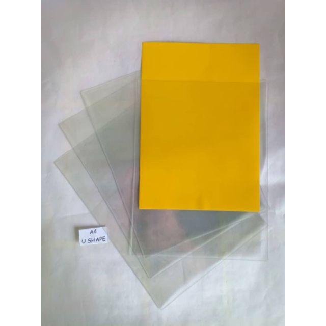 A4 Transparent File /Holder /Folder U shape ,L shape ,C shape | Shopee ...