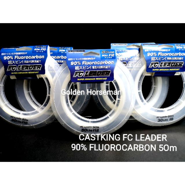 CASTKING FC LEADER 90% FLUOROCARBON 50m Shock Leader | Shopee Malaysia