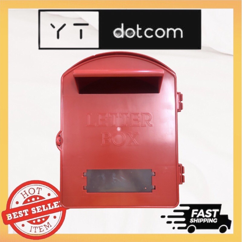 Post Letter Box/ Plastic Mail Box/ Peti Surat Plastik/ Mailbox ...