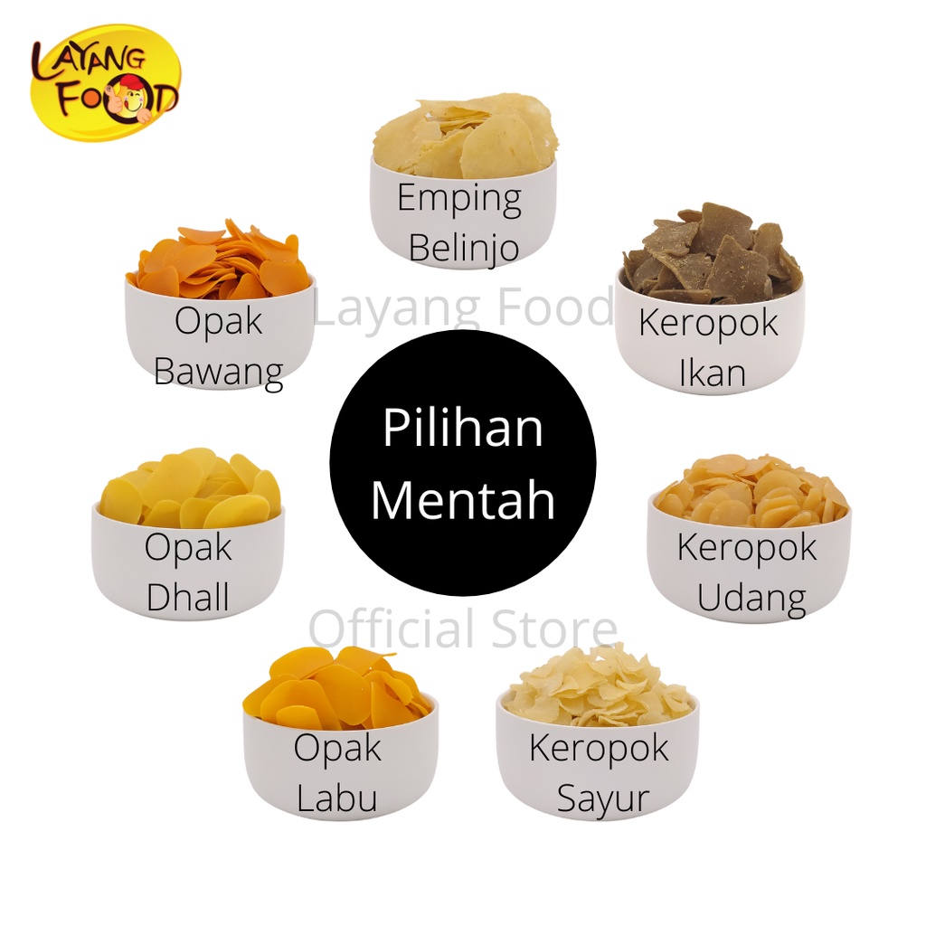 [Layang Food] Mentah Keropok Pelbagai Jenis / Crackers Raw Materials ...