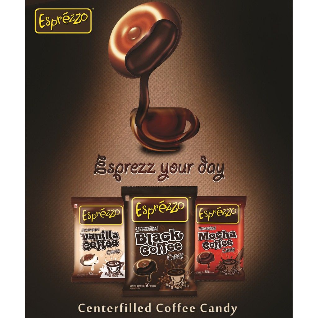 Esprezzo Centerfilled Coffee Candy 150g (Black Coffee / Mocha / Vanilla ...