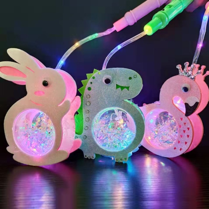 Mid-autumn Festival LED Lantern Toy Children Kids Cute Cartoon Animal ...