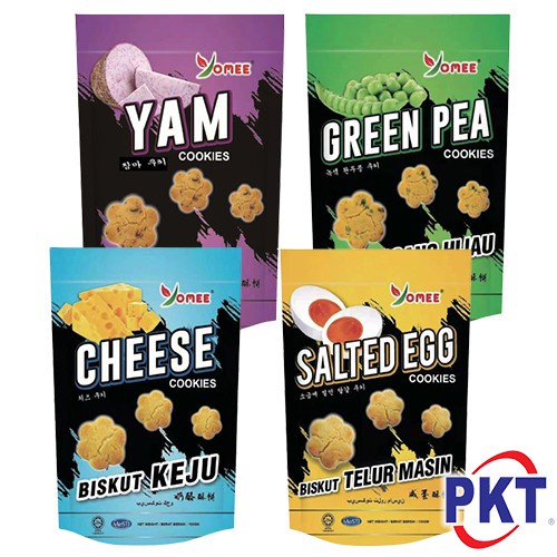 Yomee Cookies Salted Egg/ Green Pea/ Yam/ Cheese ( Telur masin/ Kacang ...