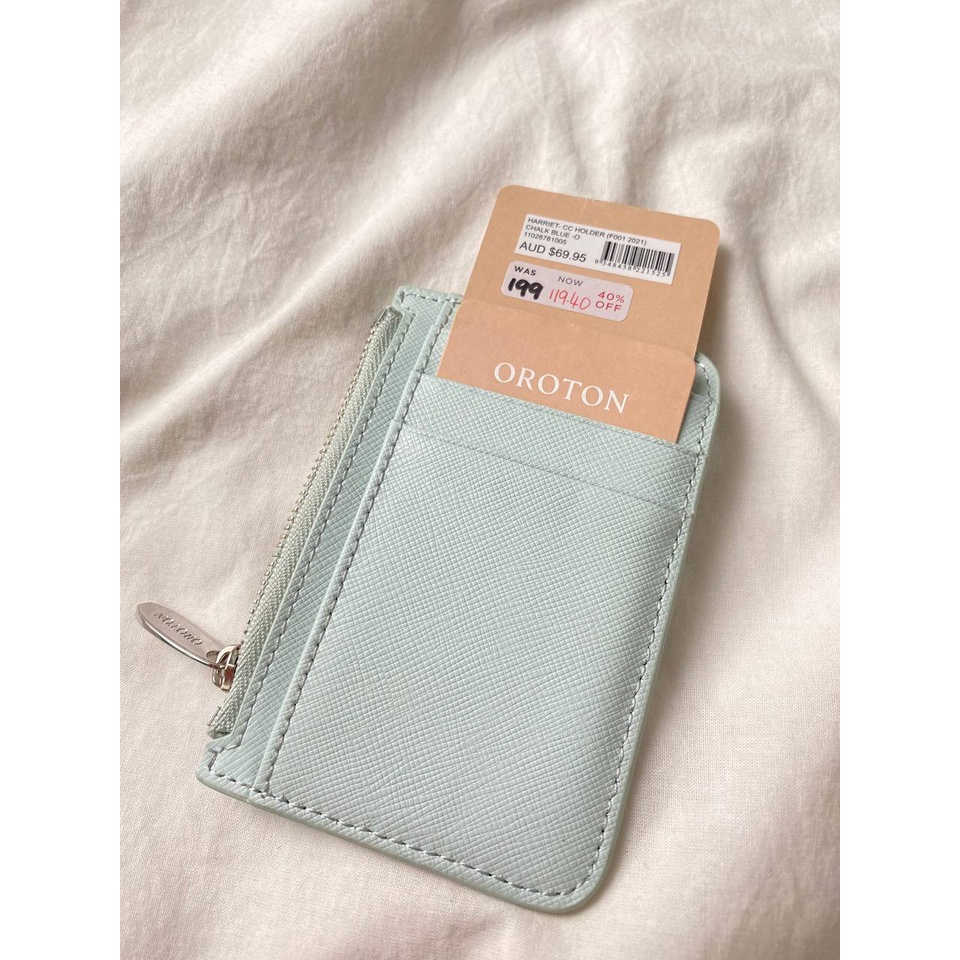 Original Oroton Card Holders in Sky Blue | Shopee Malaysia