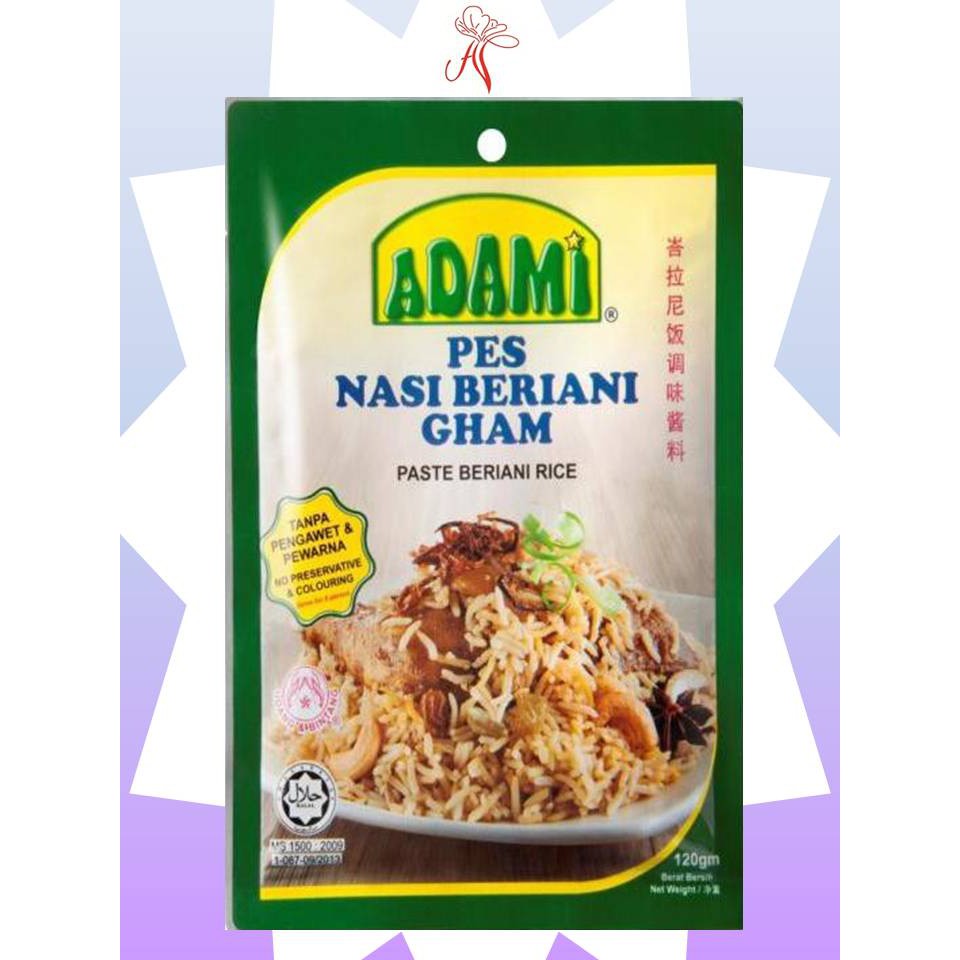 ADAMI PES NASI BERIANI GHAM 120G |Paste Beriani Rice | Shopee Malaysia
