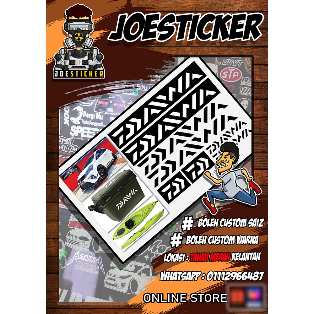 sticker set DAIWA saiz 12 inci | Shopee Malaysia
