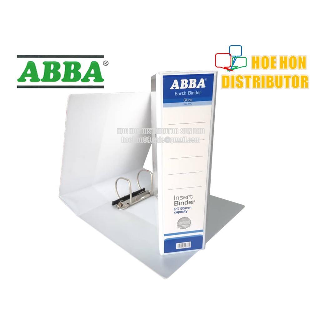 ABBA White Insert Binder 2D Ring File / Fail Putih 65mm | Shopee Malaysia