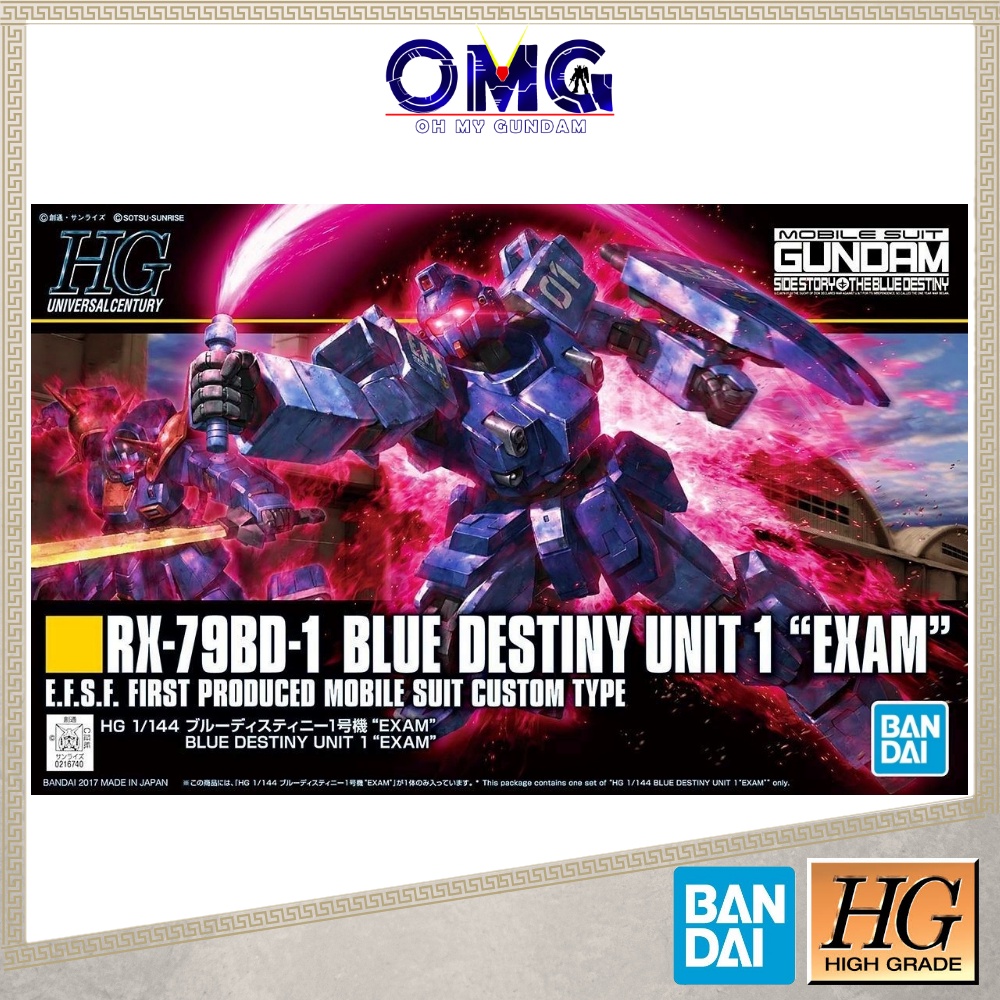 Bandai HGUC Blue Destiny Unit 1 "Exam" 58268 Universal Century 1/144 ...