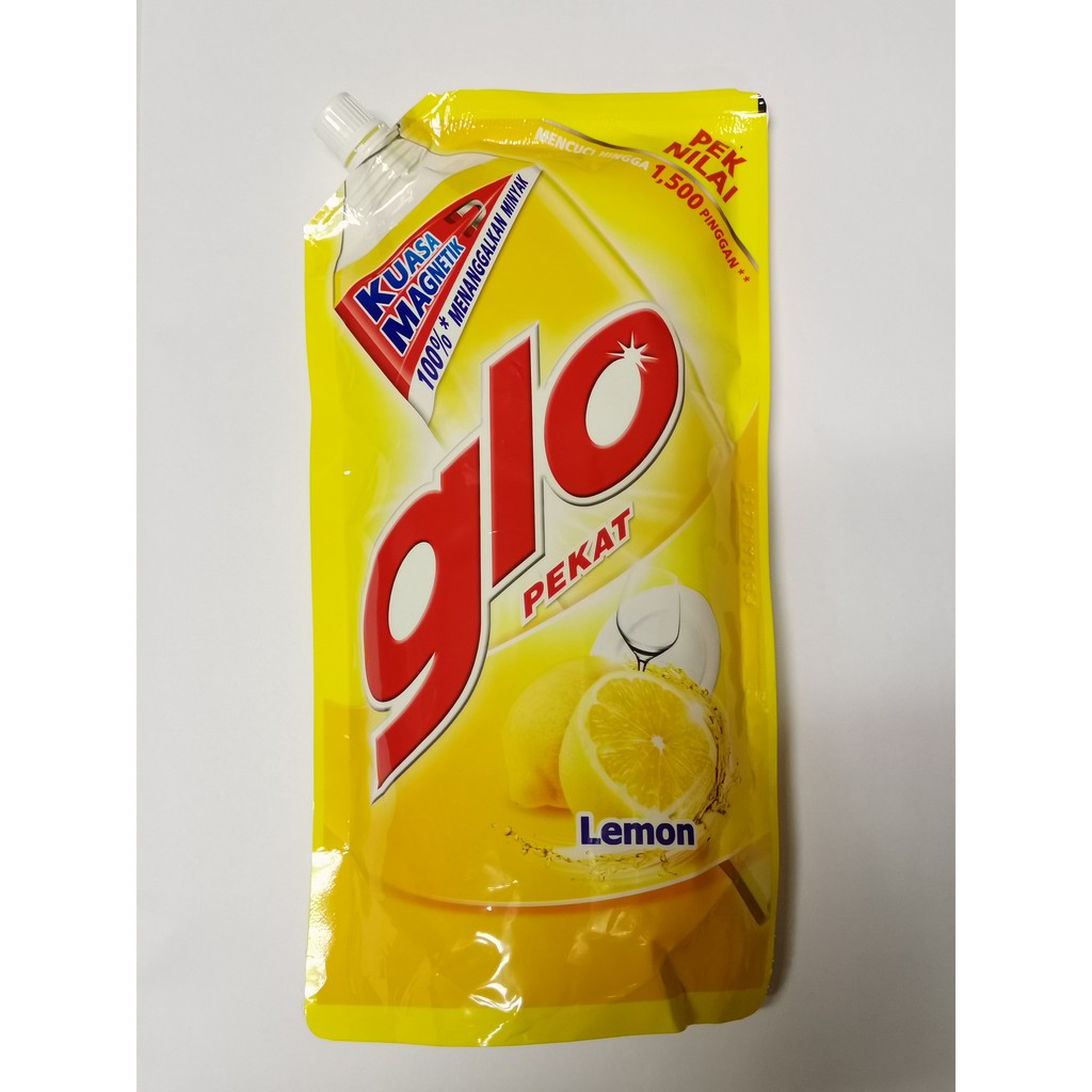 Glo Pekat LEMON Dishwashing Liquid 850ml Refil.(Pek Nilai) | Shopee ...