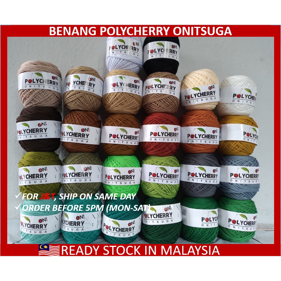Benang Polycherry Onitsuga, Benang Kait murah | Shopee Malaysia