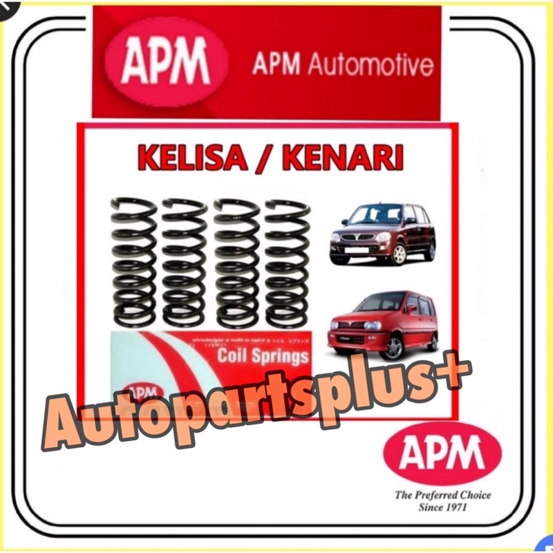Apm Standard Coil Spring for Perodua Kenari Kelisa ( Front + Rear ...