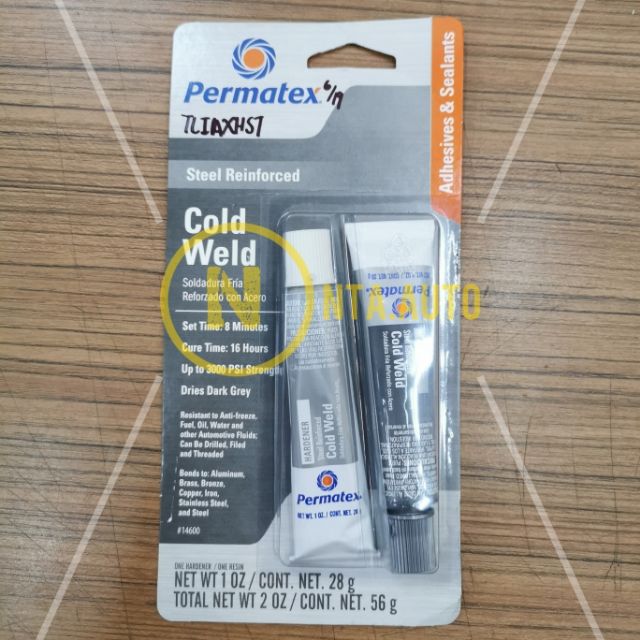 PERMATEX COLD WELD 2TON GUM (steel reinforced) | Shopee Malaysia