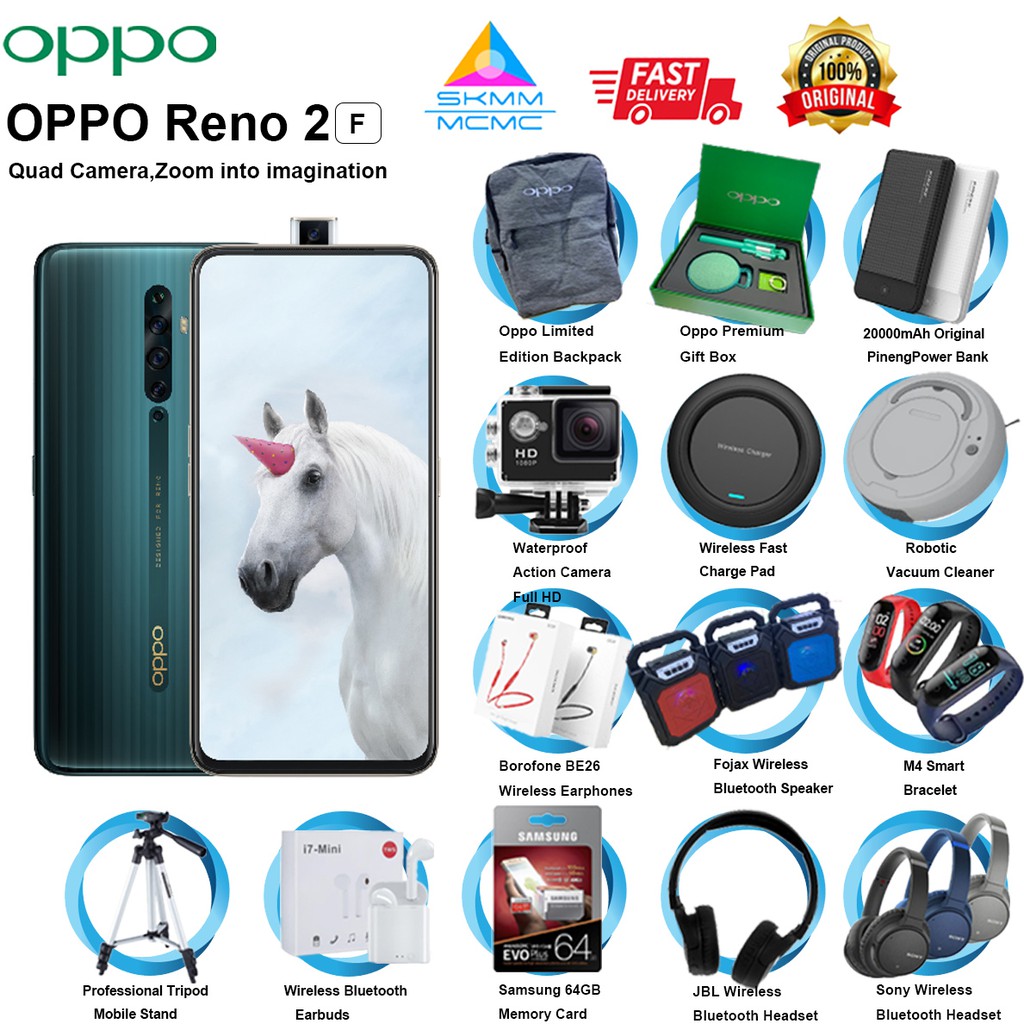 OPPO RENO 2F (8GB+128GB) ORIGINAL OPPO MALAYSIA | Shopee Malaysia