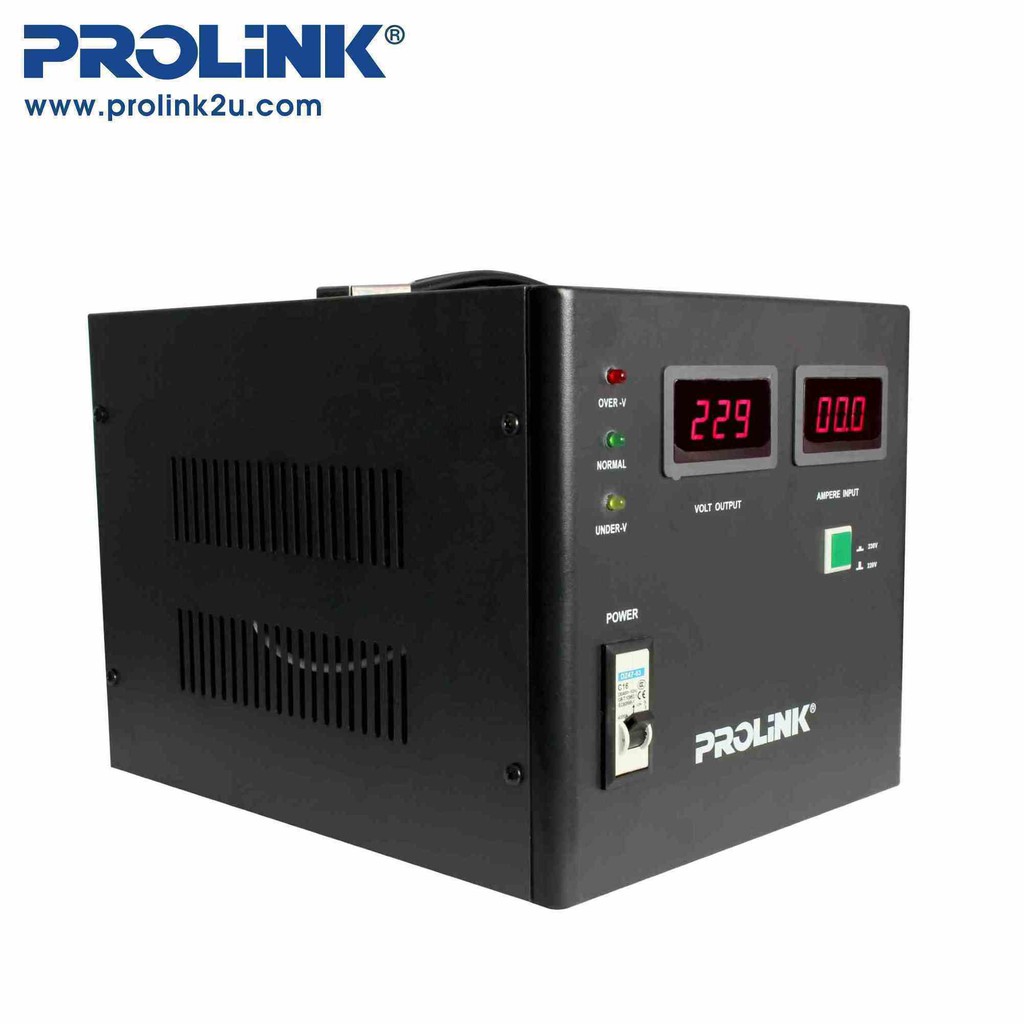 PROLiNK 2KVA/1600W Servo Motor Control Industrial Grade Stabilizer AVR ...