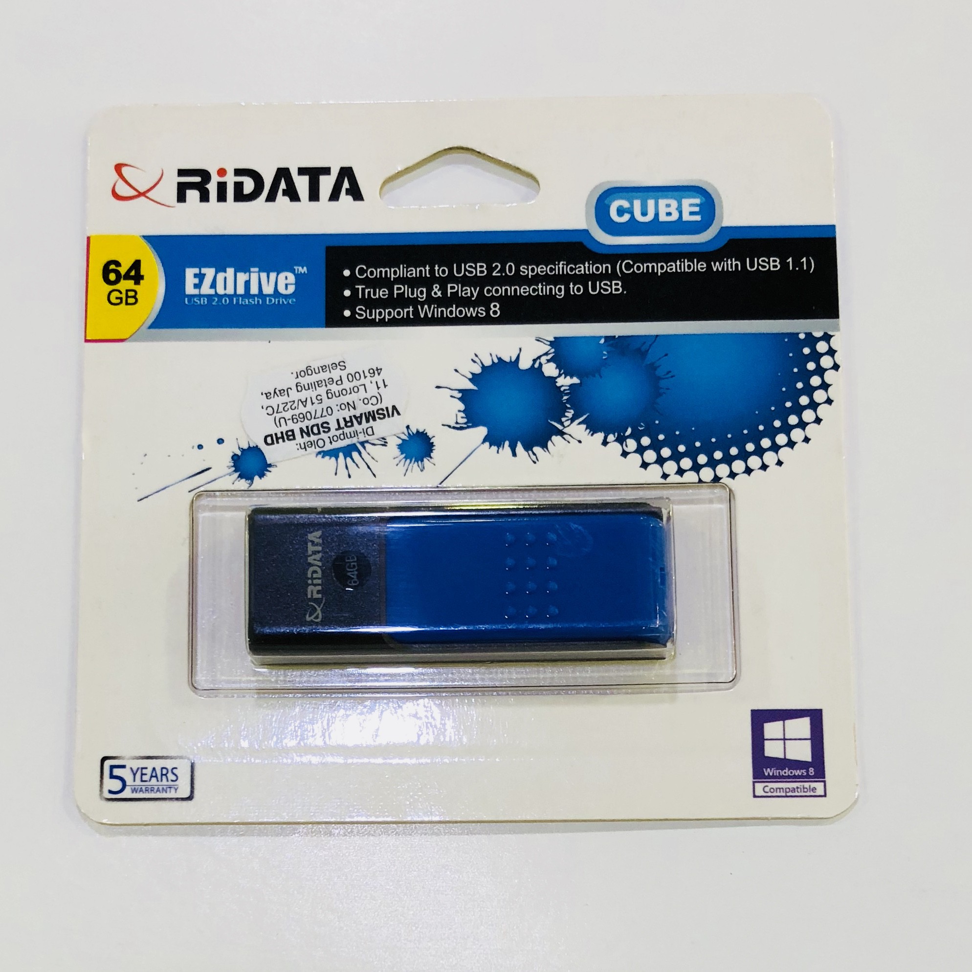 Ridata EZdrive CUBE USB Flash Drive 64GB | Shopee Malaysia